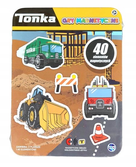 Gra magnetyczna podróżna POJAZDY TONKA 40 element - JOINCO | Sklep EMPIK.COM