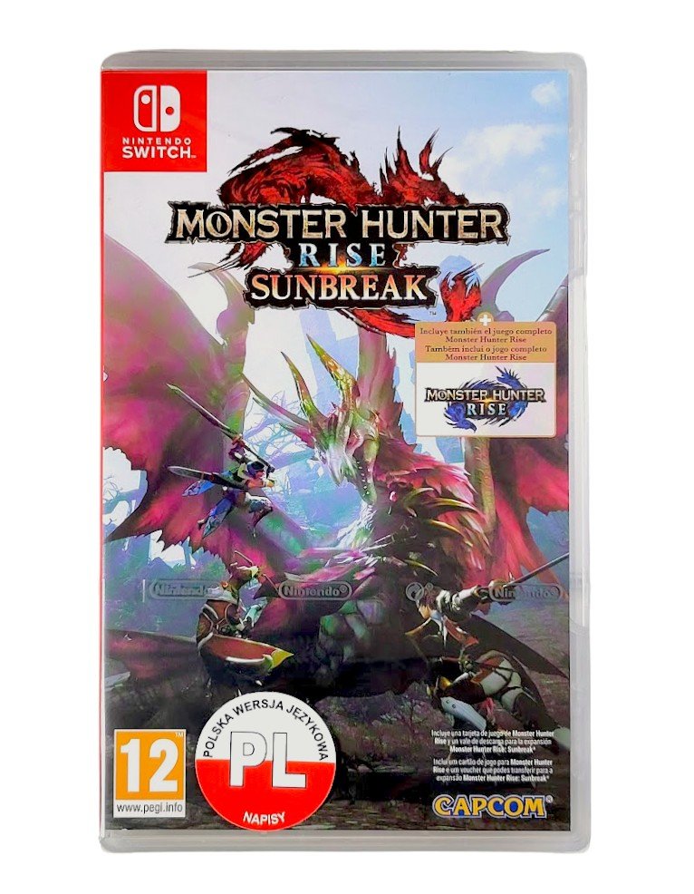 Gra Nintendo Switch Monster Hunter Rise + Sunbreak - Capcom | Gry i ...