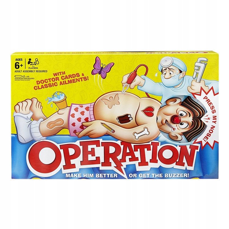 GRA OPERACJA OPERATION ZABAWA W LEKARZA DOKTOR DLA DZIECI ZABAWKA ...