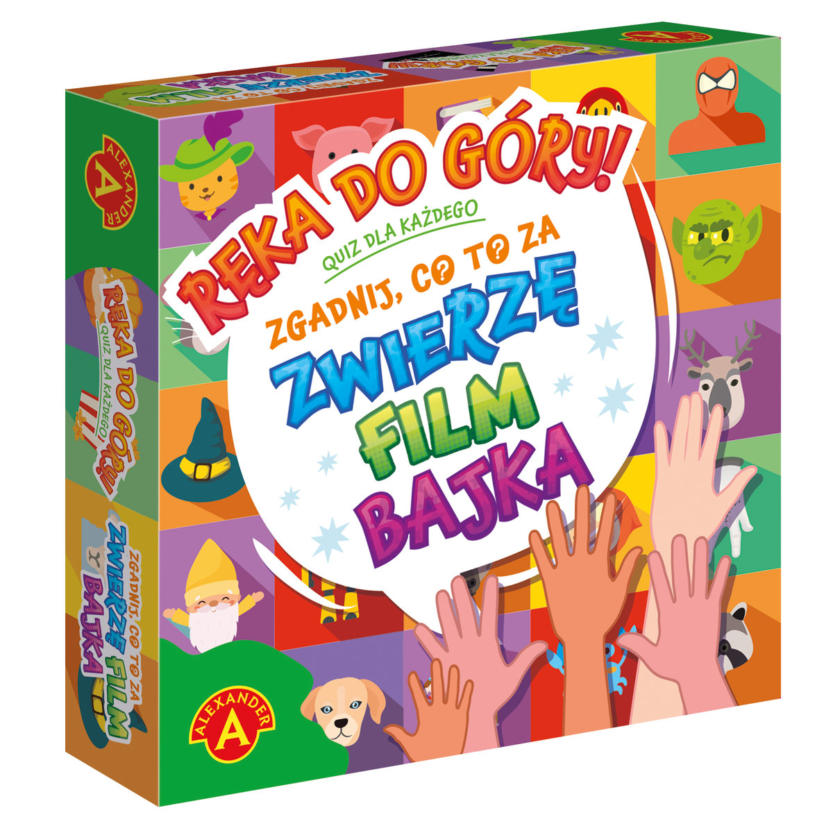Gra Planszowa Quiz Ręka Do Góry Zwierzę Film Bajka Alexander Dla Dzieci ...