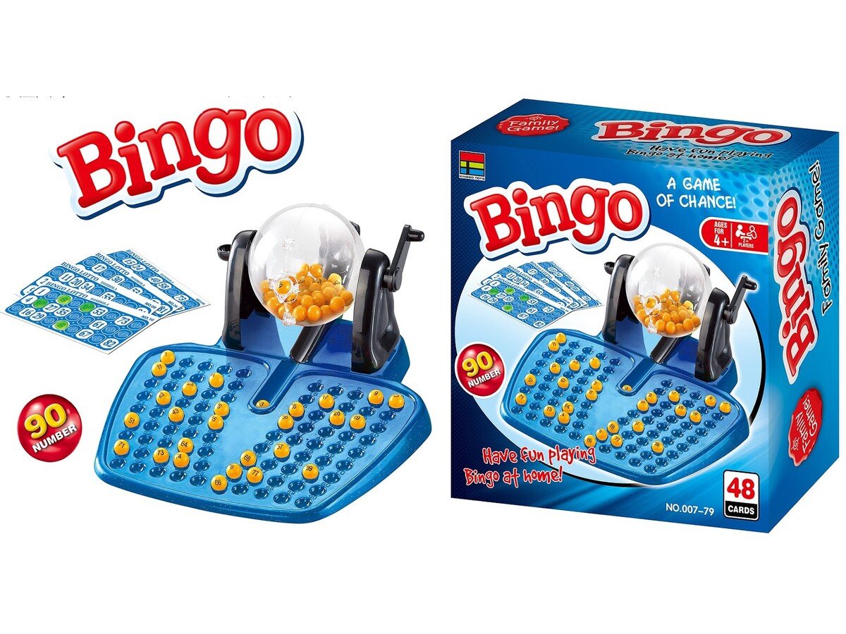 Gra Rodzinna, Towarzyska BINGO Loteria, Maszyna Losująca + Karty - Inna ...
