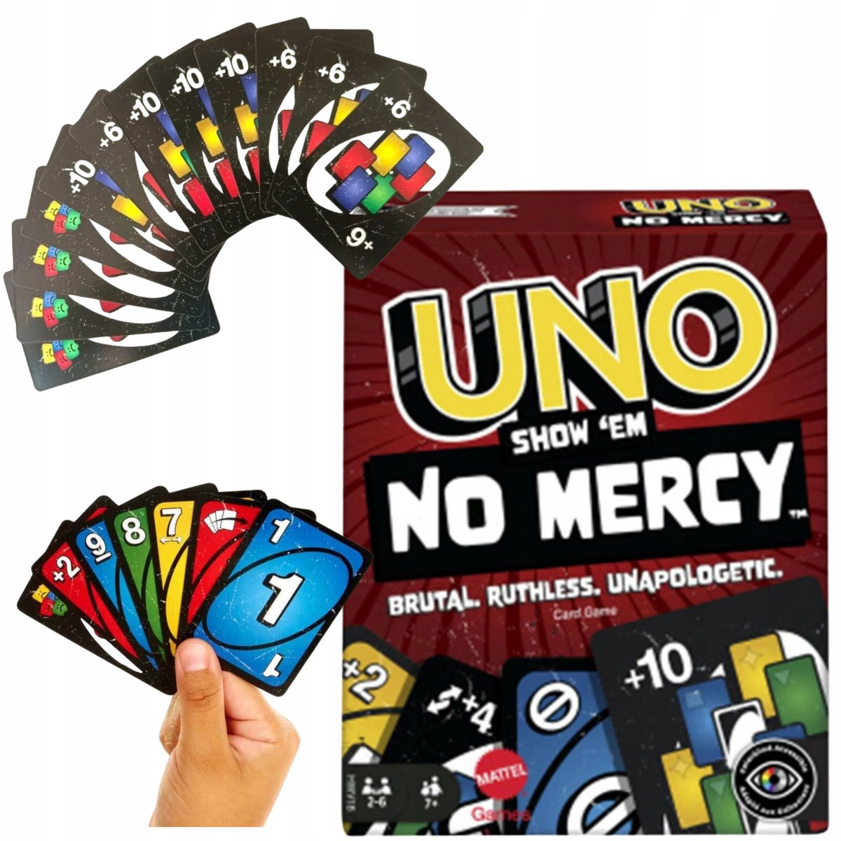 Gra UNO No Mercy Bez litości - gra karciana - Uno | Sklep EMPIK.COM