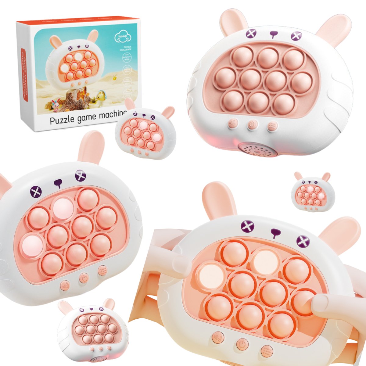 Gra Zręcznościowa Antystresowa Pop It Popit Elektryczna Konsola Led ...