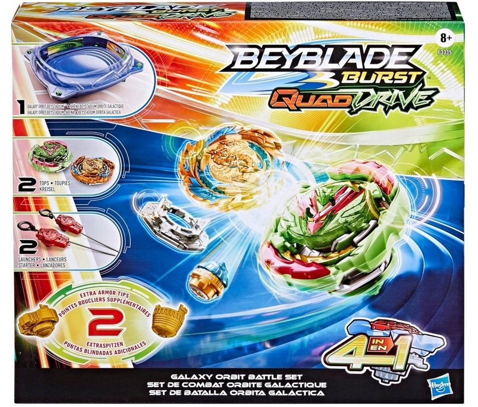 Gra zręcznościowa Beyblade Burst Quad Drive Arena + 2 Dyski i wyrzutnie ...