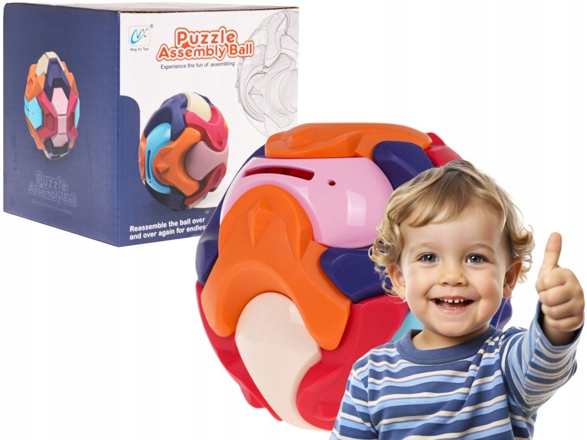 Gra zręcznościowa KULA PUZZLE przestrzenna układanka 3D logiczna układanka, RAMIZ - RAMIZ ...