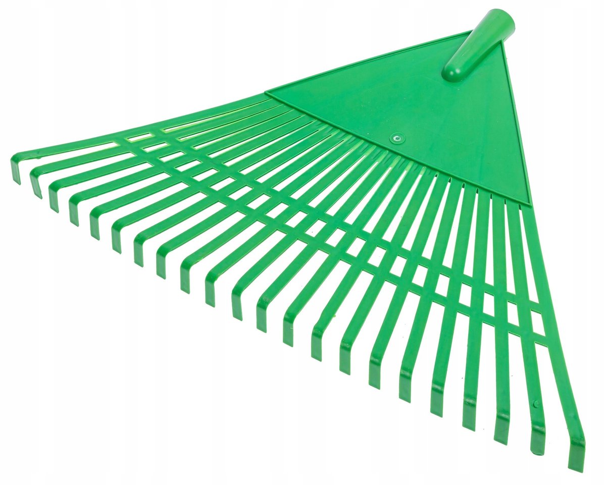 Grabie PLASTIKOWE WACHLARZOWE Ogrodowe Do Liści Trawy 22 Zęby 58Cm ...
