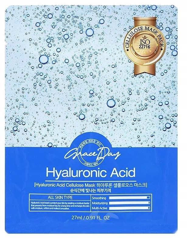 GRACE DAY Maska w płachcie KWAS HIALURONOWY, 27 g | Sklep EMPIK.COM