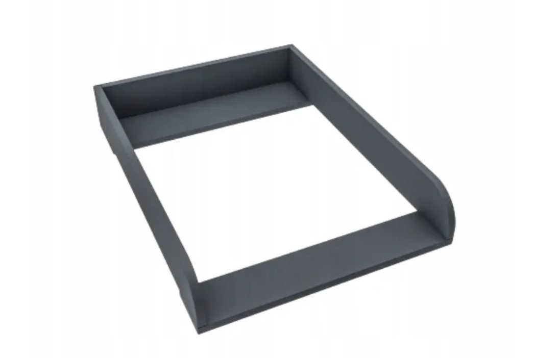 Grafitowy Przewijak Zaokrąglony na Komodę Malm 480 IKEA Nakładka 72x50 ...