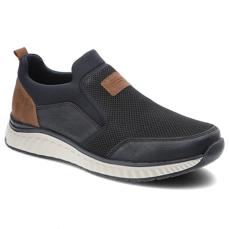 Granatowe Półbuty Rieker Wygodne Buty Męskie - Rieker | Moda Sklep ...
