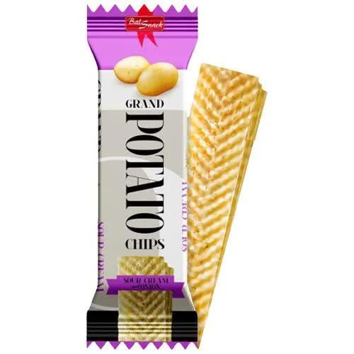 GRAND POTATO CHIPS WAFLE CHIPSOWE KWAŚNA ŚMIETANA I CEBULA 60G - Inna ...