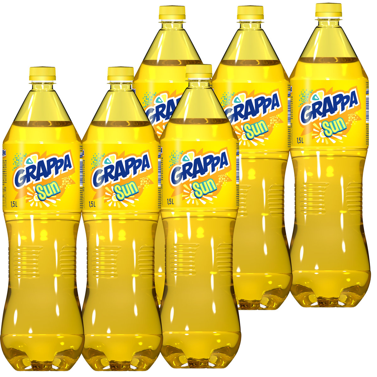 Grappa Sun Napój gazowany o smaku ananasowym 1,5 l x 6 sztuk - Grappa ...