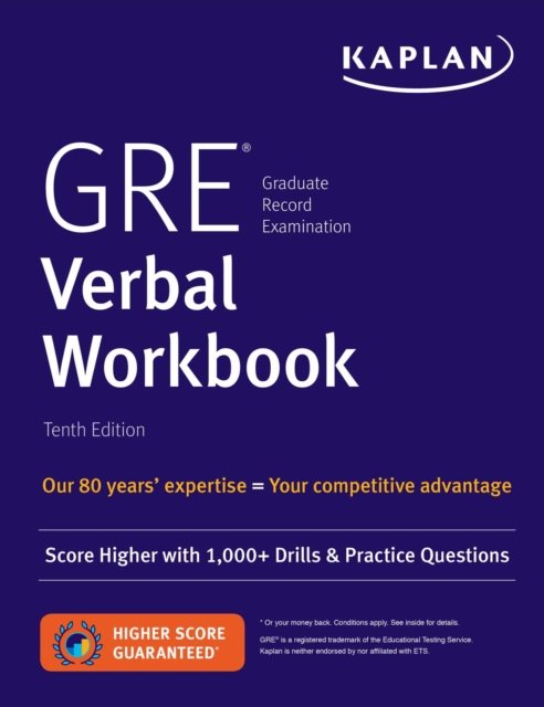 Gre Verbal Workbook: Score Higher With Hundreds Of Drills & Practice ...