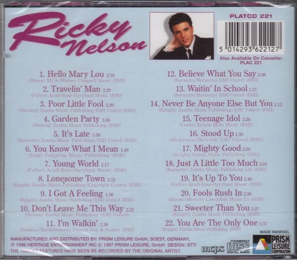Greatest Hits - Ricky Nelson | Muzyka Sklep EMPIK.COM
