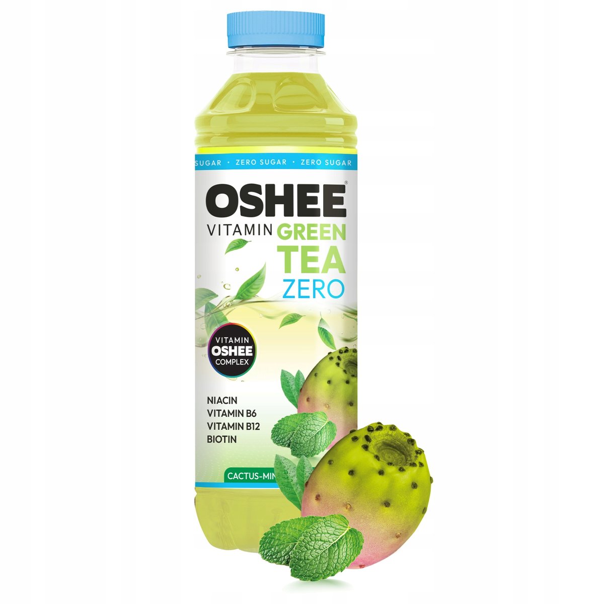 Green Tea Zero OSHEE Vitamin, 1 szt. - 555 ml kaktus mięta bez cukru ...