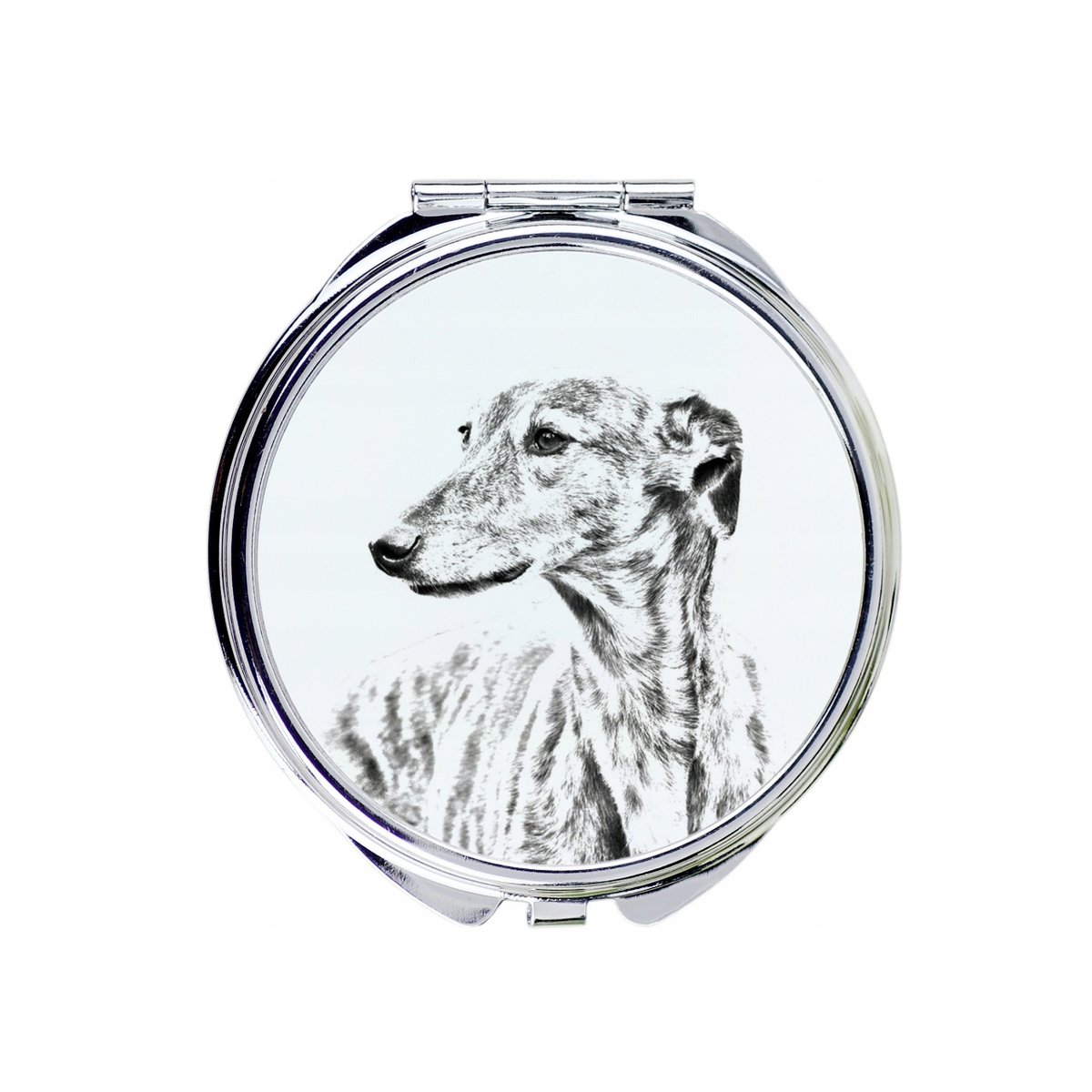 Greyhound, Chart angielski - lusterko kieszonkowe z psem ...