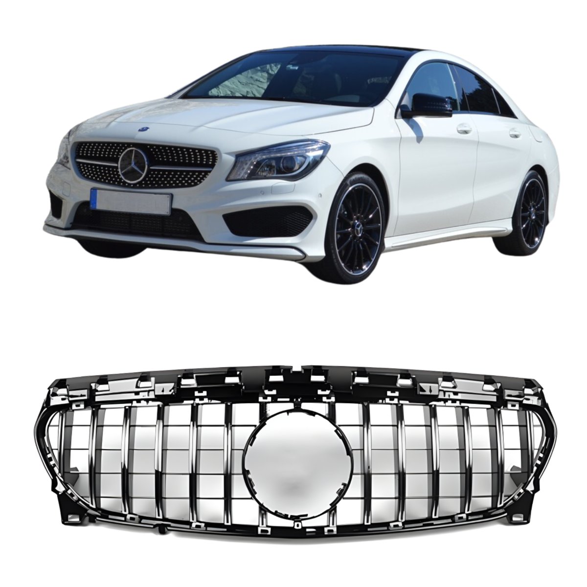Grill Atrapa Mercedes-Benz Cla W117 2014-2019 Panamericana Chrom - 5K ...