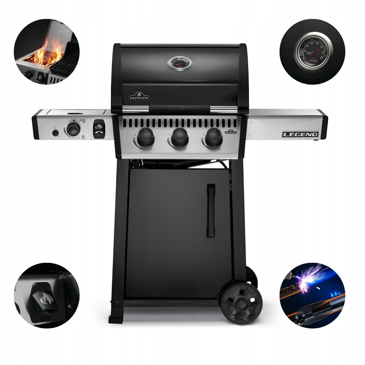 Grill gazowy ogrodowy Napoleon Legend 365 DSIB kuchenka do steków - Inna marka | Sklep EMPIK.COM