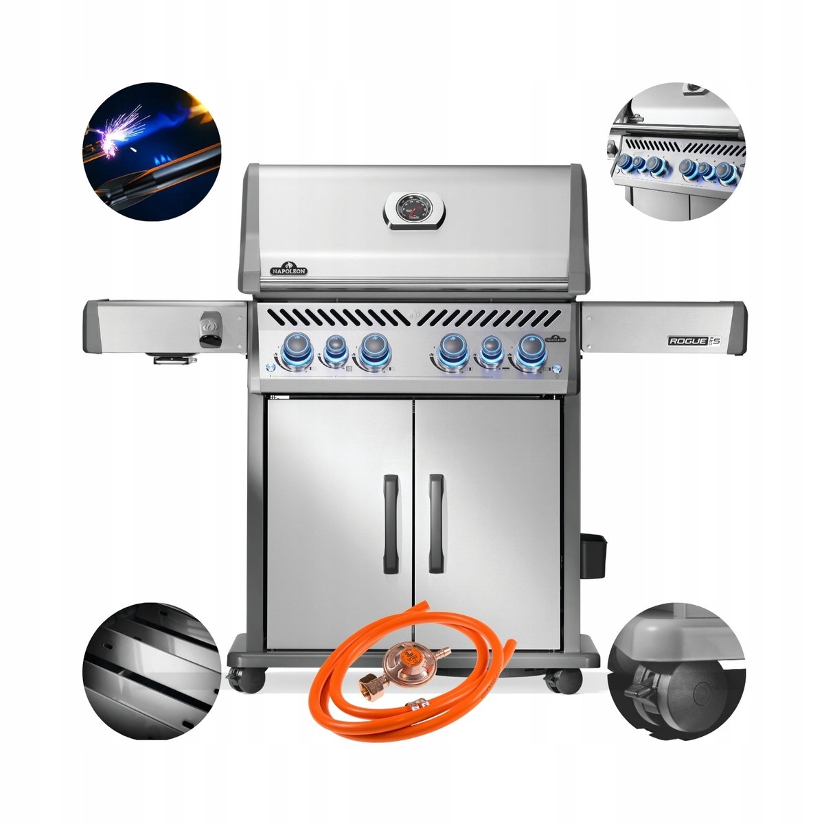 Grill Gazowy Ogrodowy Napoleon Rogue Pro-S 525 Rsib Model 2025 Stal ...