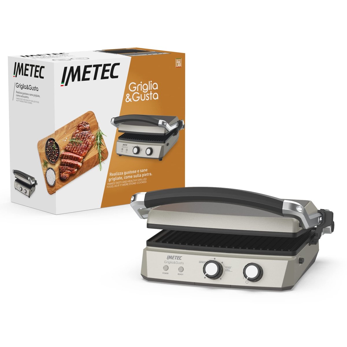 Grill Imetec Griglia - Elektryczny Grill Z Funkcją Tostera, 2000 W, 7 ...