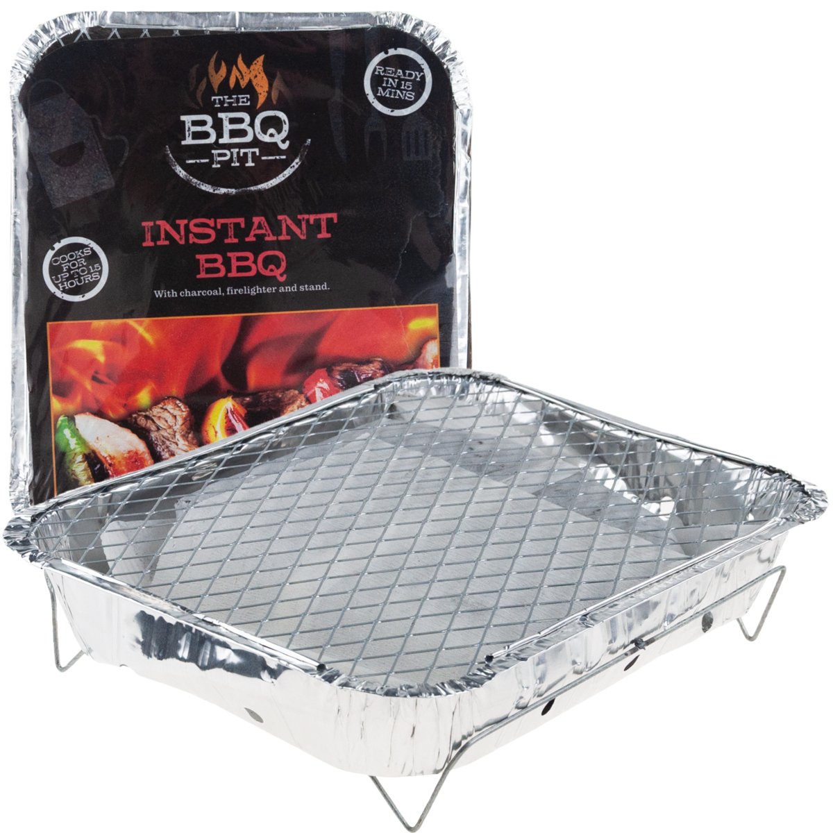 GRILL JEDNORAZOWY KOMPLETNY TURYSTYCZNY TACKA PODPAŁKA BBQ PIKNIK GRIL ...