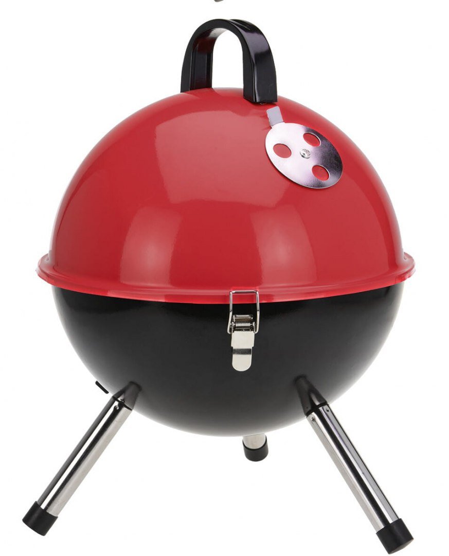 Grill Ogrodowy Okrągły Węglowy Czerwono-Czarny Bbq 31 Cm - DK | Sklep ...