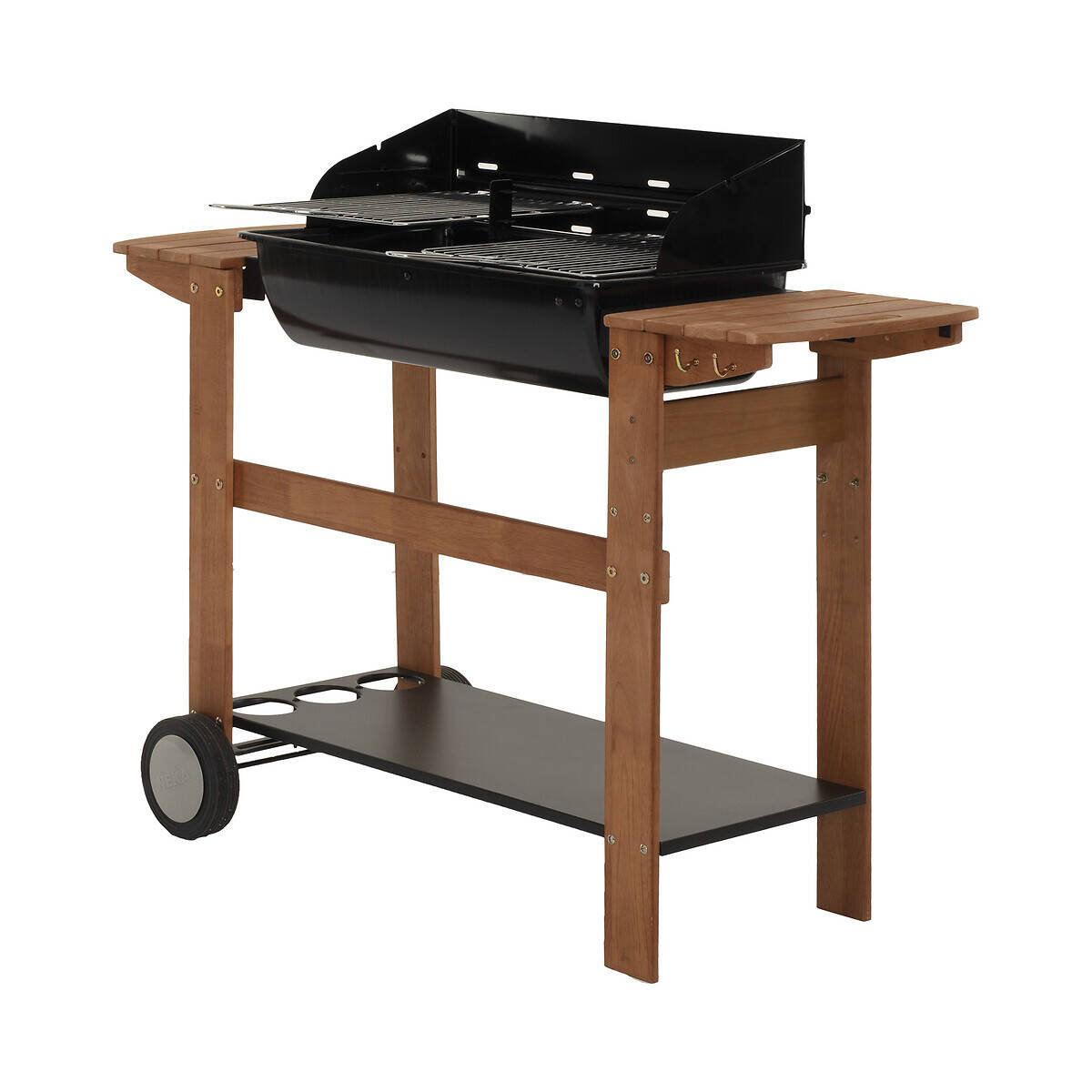 Grill ogrodowy z drewnianą półeczką BBQ - JJA SAS | Sklep EMPIK.COM