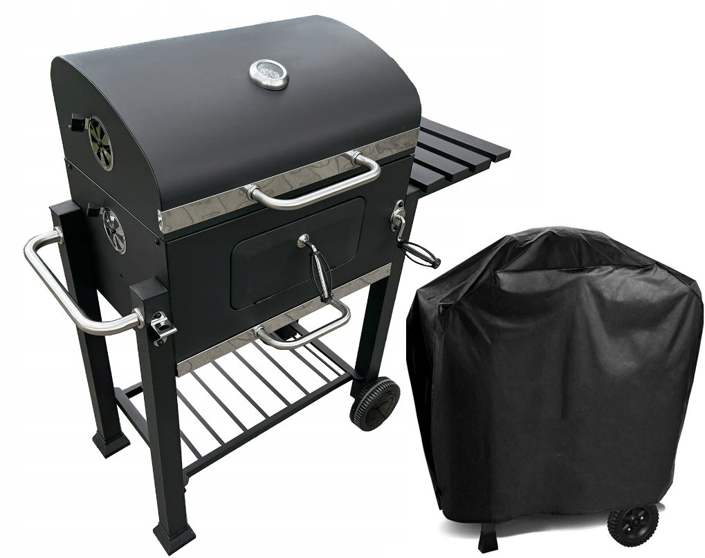 Grill Węglowy ANGULAR z rusztem żeliwnym + pokrowiec - DEKRAFT | Sklep ...