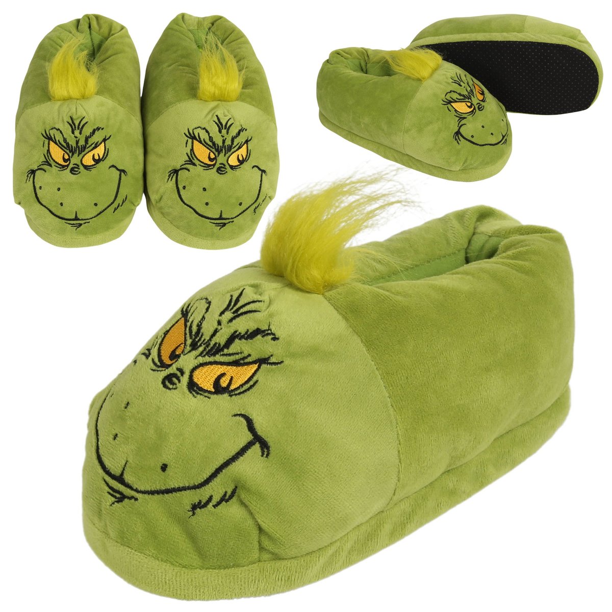 Grinch Zielone kapcie/papcie unisex, ciepłe, miękkie 41-42 EU - Inna ...