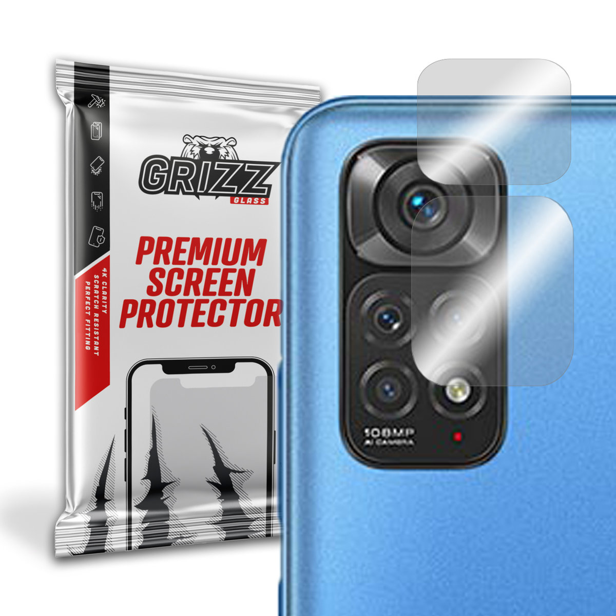 GrizzGlass HybridGlass Camera szkło hybrydowe na obiektyw do Xiaomi ...