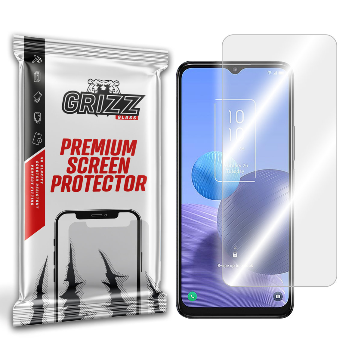 Grizzglass Hybridglass Szkło Hybrydowe Do Tcl 408 - Grizz Glass | Sklep ...