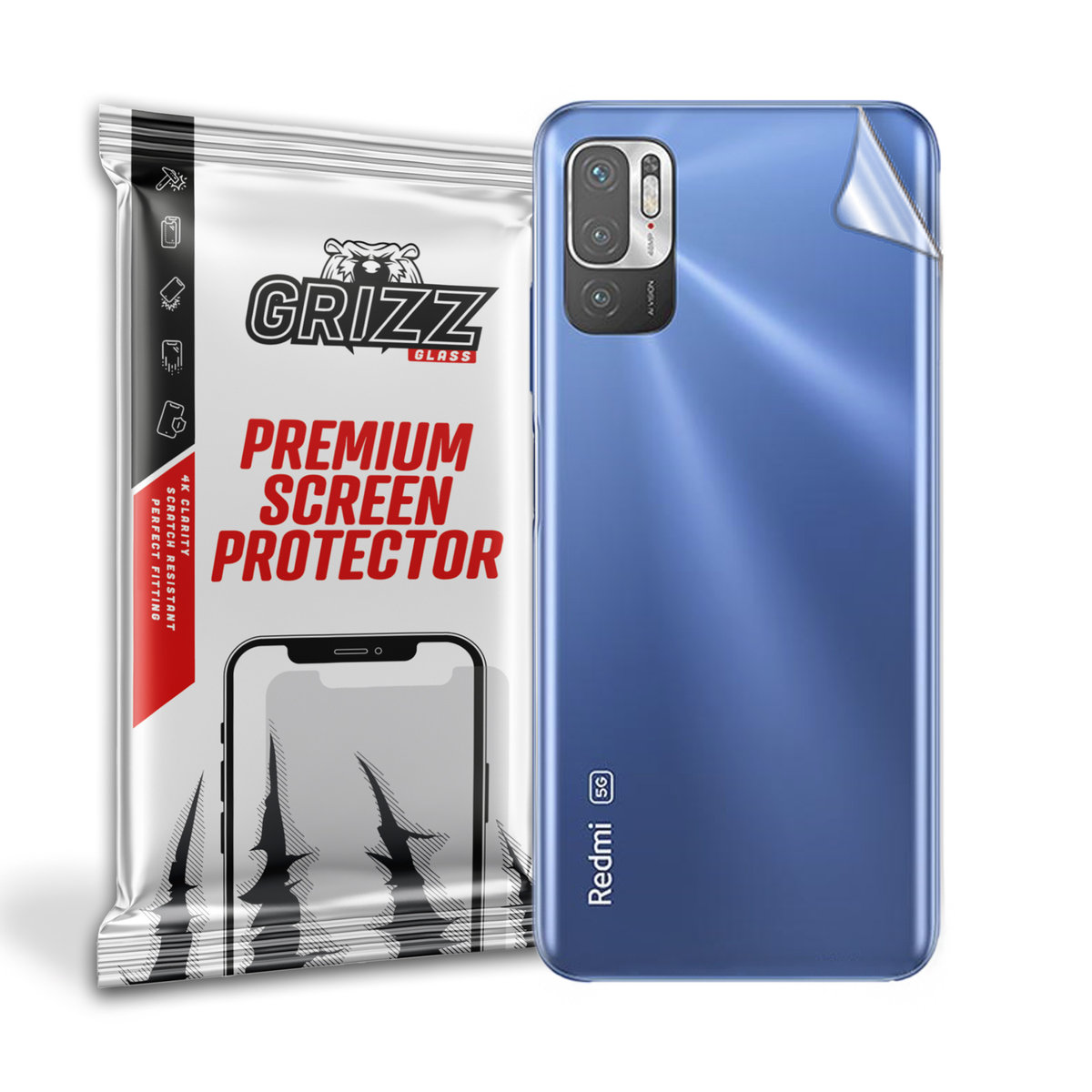 GrizzGlass SatinSkin folia na tył do Xiaomi Redmi Note 10 5G - Grizz ...