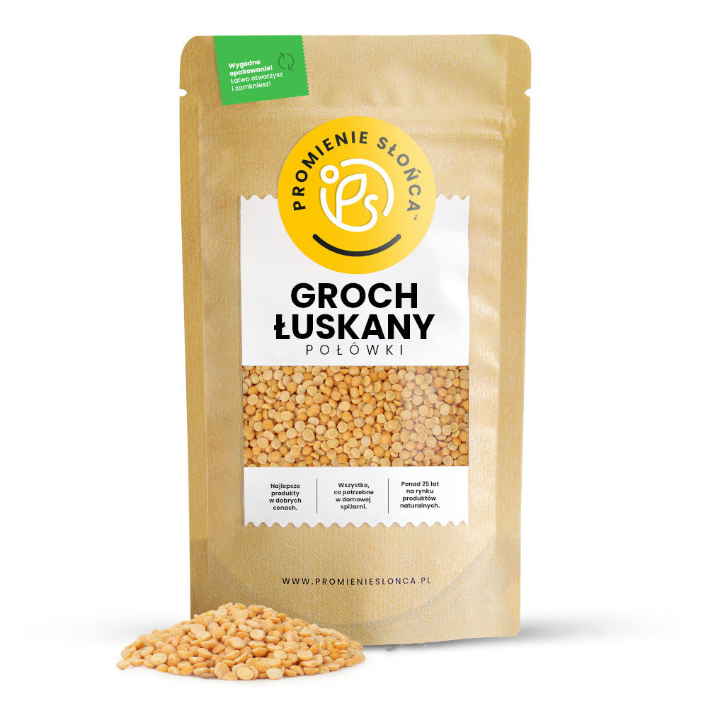 Groch łuskany połówki 1000g - PROMIENIE SŁOŃCA | Sklep EMPIK.COM