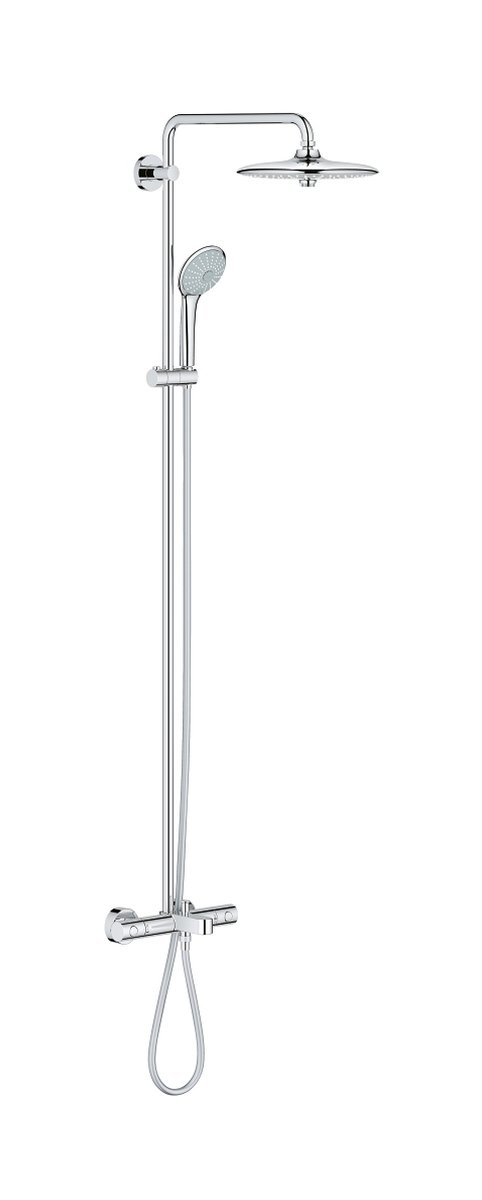 Grohe Euphoria System 260 zestaw wannowo-prysznicowy ścienny termostatyczny z deszczownicą chrom ...