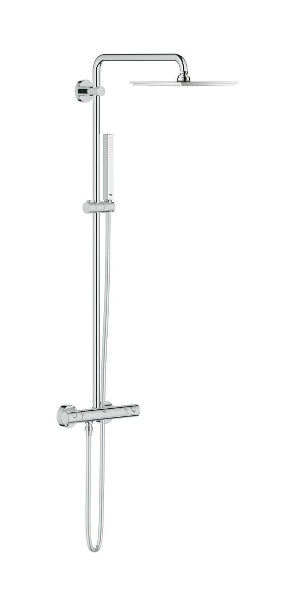 Grohe Euphoria System zestaw prysznicowy ścienny termostatyczny z deszczownicą chrom 26187000 ...