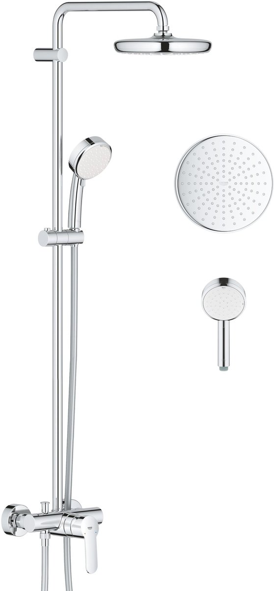 Grohe Tempesta Cosmopolitan System 210 zestaw prysznicowy ścienny z deszczownicą chrom 26224001 ...