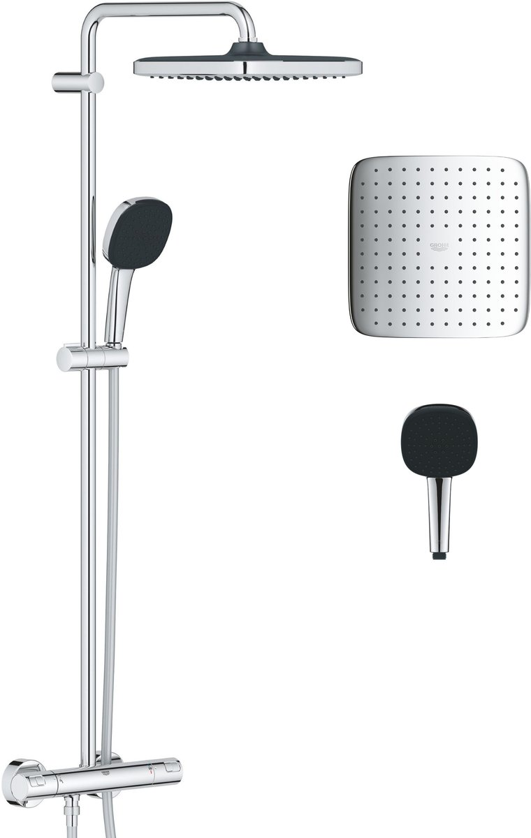 Grohe Vitalio Comfort 250 zestaw prysznicowy ścienny termostatyczny z ...