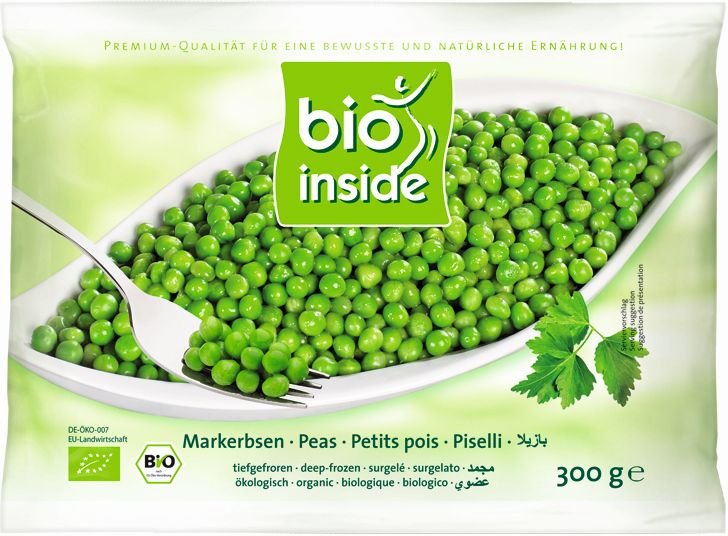 GROSZEK ZIELONY MROŻONY BEZGLUTENOWY BIO 300 g - BIO INSIDE - bio ...