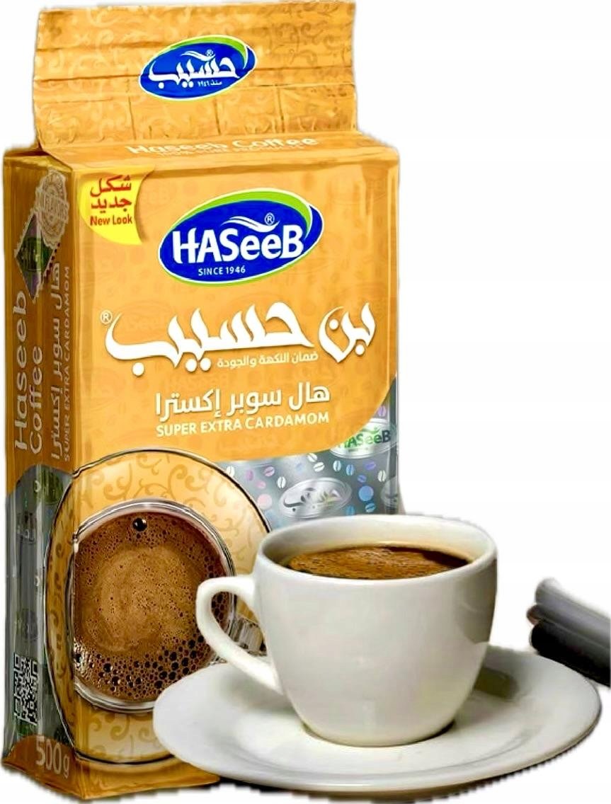 ground coffee super extra cardamom Haseeb 500g - Arabic coffee - Ha ...