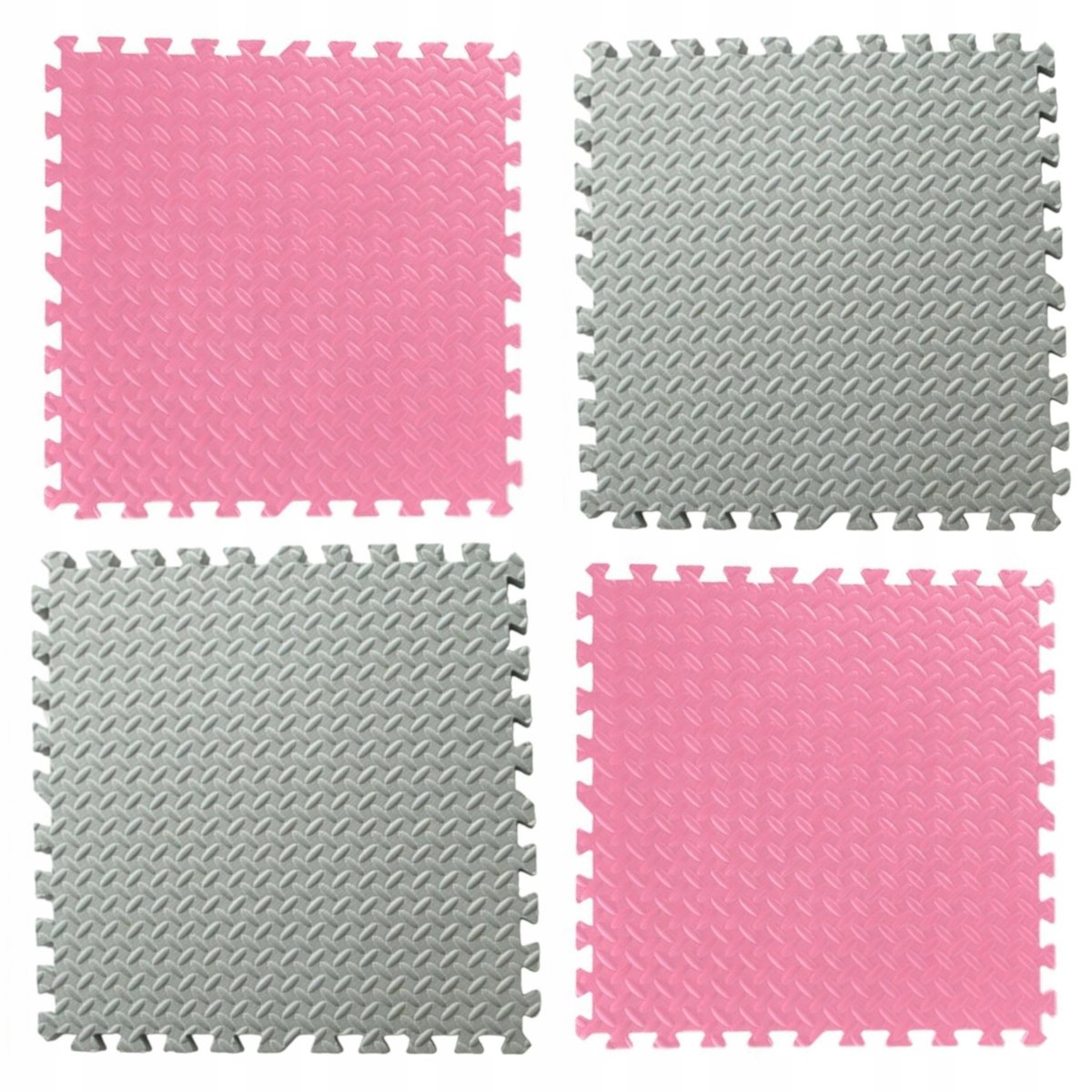 Gruba mata piankowa Eva duże puzzle piankowe XXL 120x120x 1cm 4szt ...