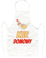 Gruby fartuch kuchenny 321PREZENT Kur Domowy, biały - 321Prezent | Sklep EMPIK.COM