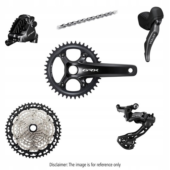 Grupa Shimano GRX 820 12 Speed Mechanical Single group set 172,5 40T 10 ...