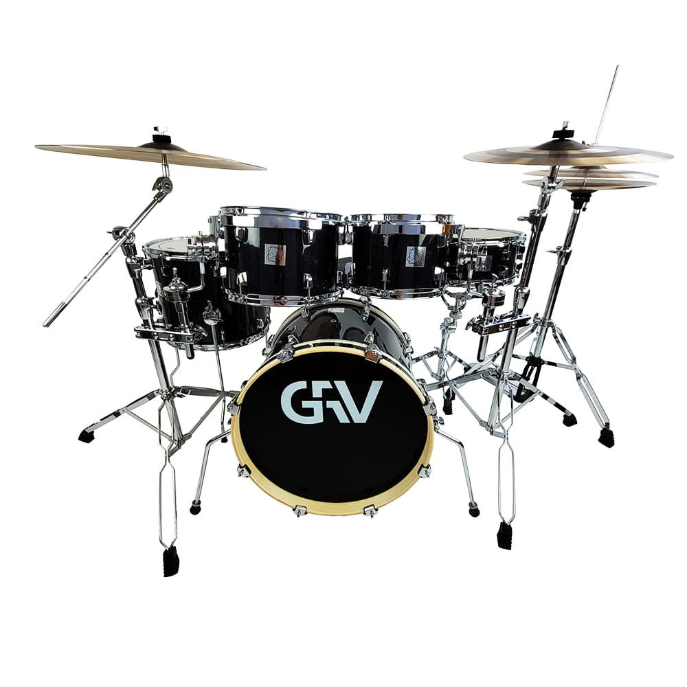 GRV Square Jazz Drum Set (BK) + Cymbals Set B20 - GRV | Muzyka Sklep ...
