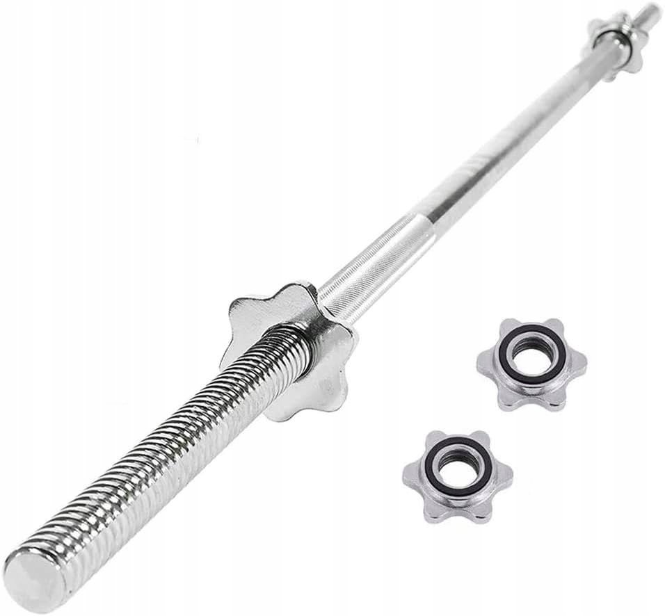 Gryf olimpijski 220CM / 50MM stalowy sztanga do ćwiczeń zaciski pełny ...