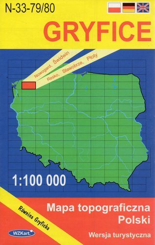 Gryfice. Mapa 1:100 000 - Opracowanie zbiorowe | Książka w Empik
