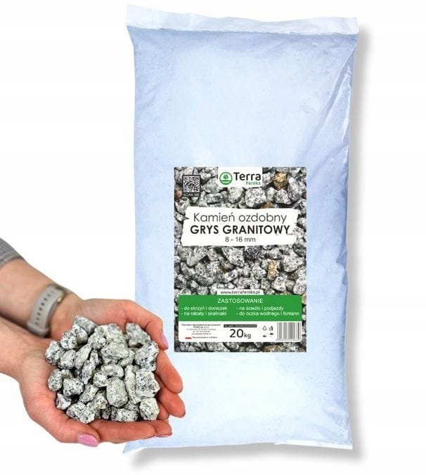 Grys Granitowy 8-16mm dalmatyńczyk Terra kamień ozdobny 20kg - Inna ...