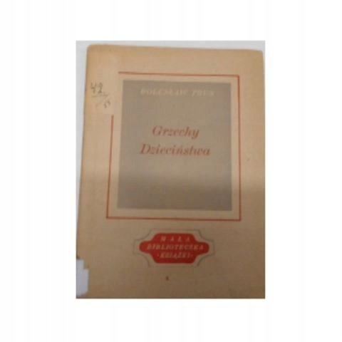 Grzechy dzieciństwa - Prus Bolesław | Książka w Empik