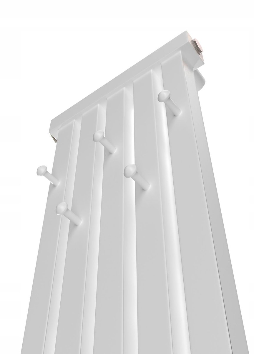 Grzejnik dekoracyjny z wieszakami RADIATOR HOOK 100x32 BIAŁY MAT ...