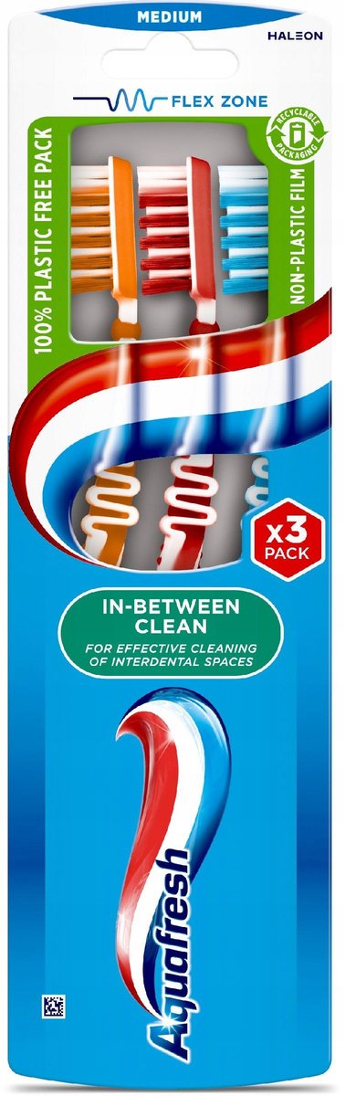 Gsk Aquafresh Szczoteczka In-between Clean Med.3sz | Sklep EMPIK.COM