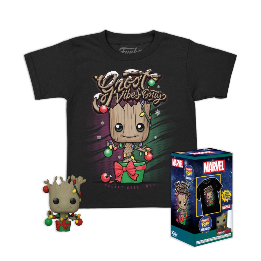 Guardians Of The Galaxy -Pocket Pop - Holiday Groot + Tee (9-10 Years ...