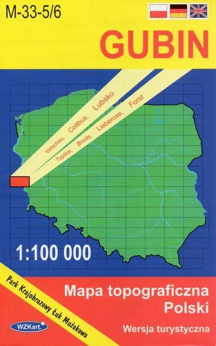 Gubin. Mapa 1:100 000 - Opracowanie zbiorowe | Książka w Empik